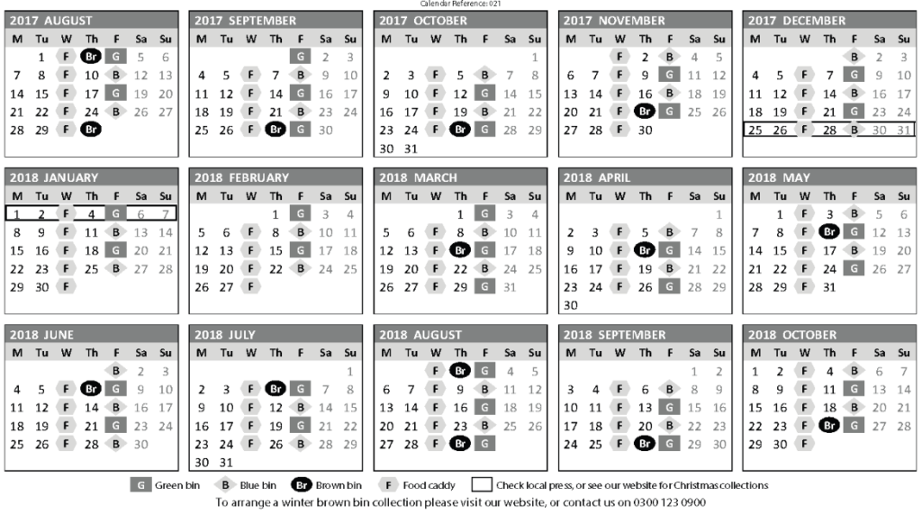 Enjoy The Convenience Of A Digitised Bin Collection Calendar